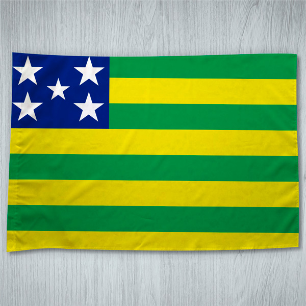 Bandeira Goiás Estado - Personalizei