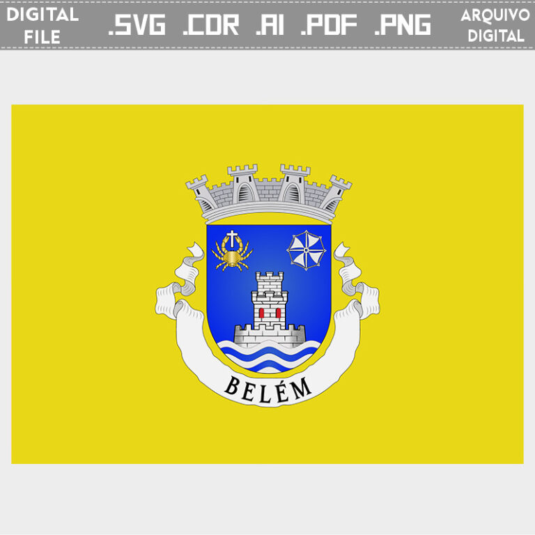 Vector bandeira Belém freguesia brasão flag cdr ai svg pdf png ...